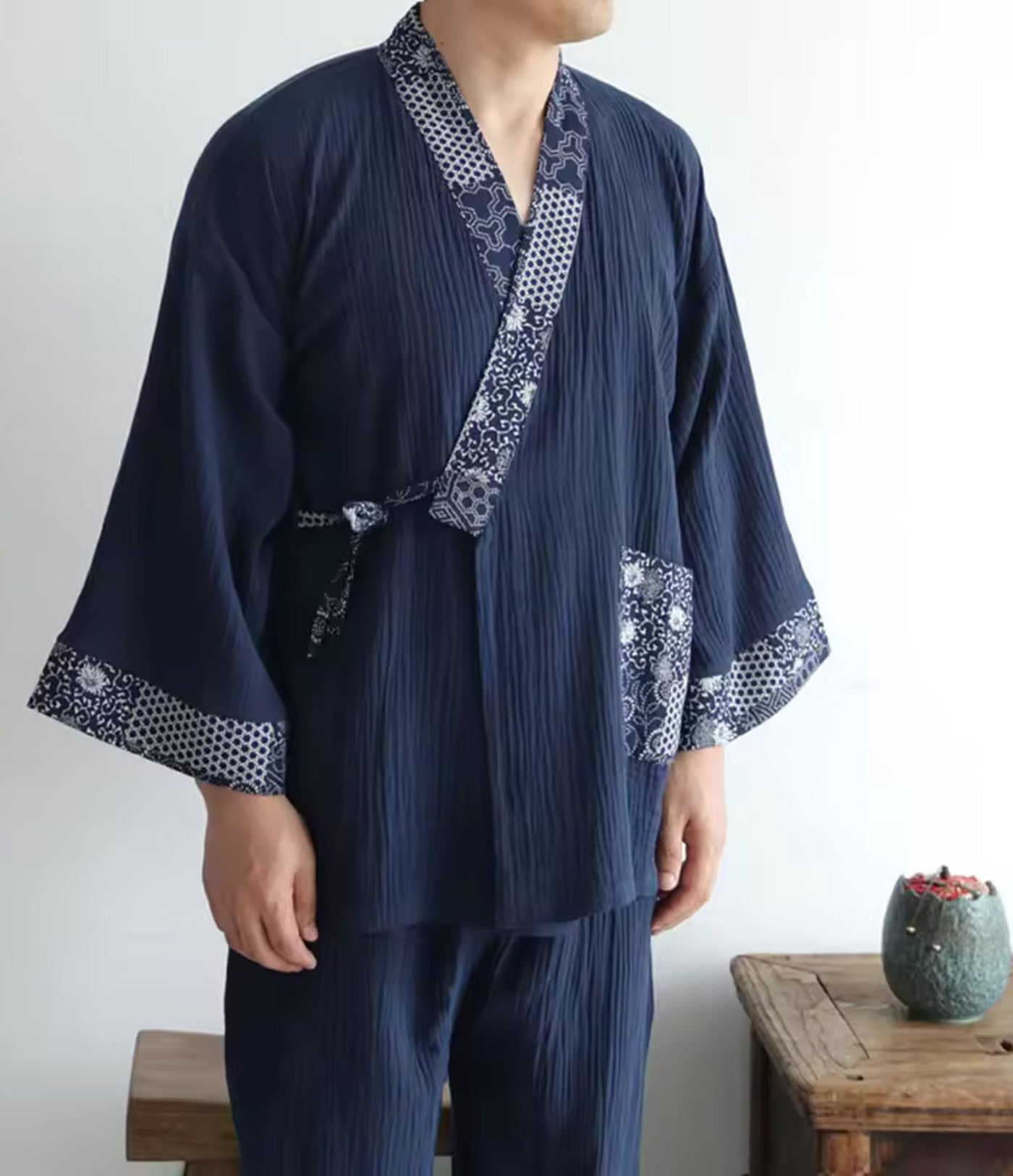 Sashiko Samue Set – Kimonoji