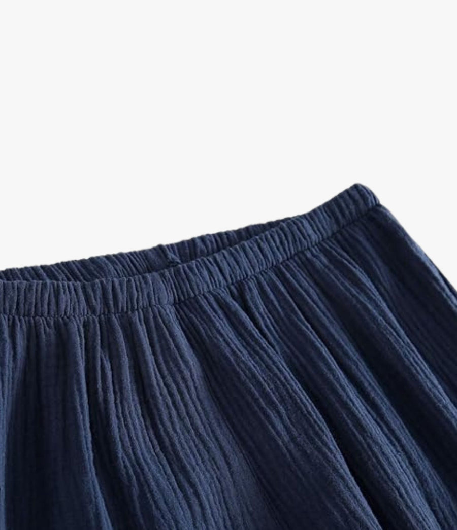 Women's Samue (作務衣) | Japanese Leisure Two-Piece Set – Kimonoji