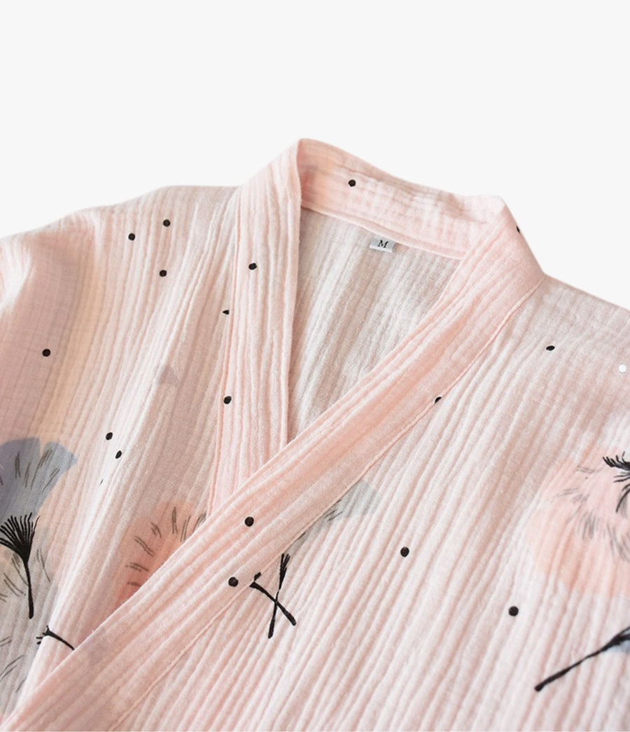 Women's Samue (作務衣) | Japanese Leisure Two-Piece Set – Kimonoji