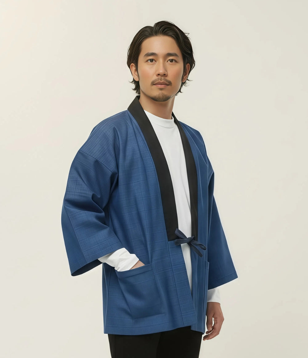 Denim Blue Hanten – Kimonoji