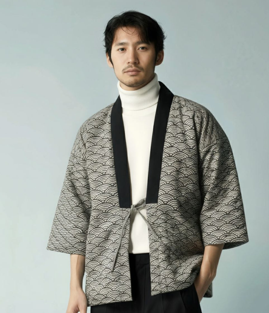 Men's Hanten Jackets | Traditional Japanese Indoor Wear – Kimonoji